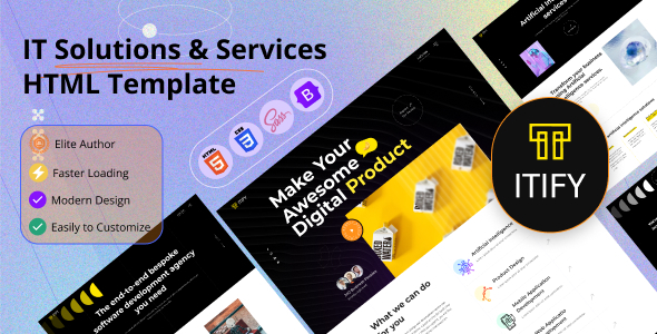 Itify - IT Solutions & Services React Next JS Template by pixelaxis